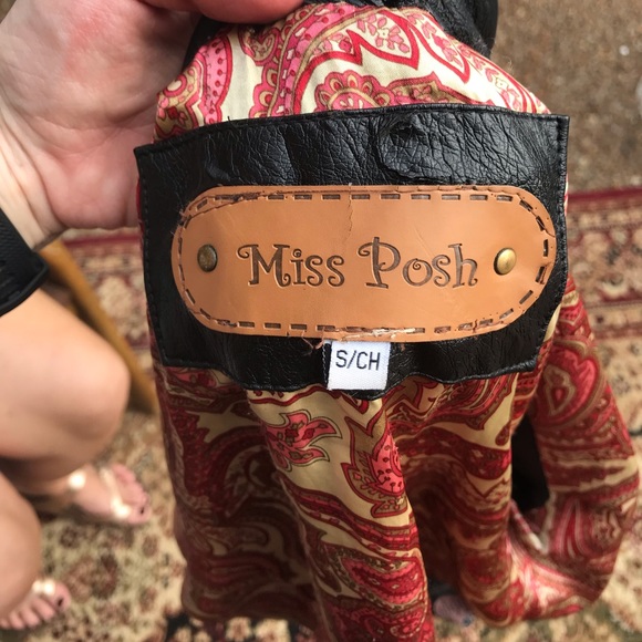 Miss Posh | Jackets & Coats | Miss Posh Faux Leather Jacket | Poshmark